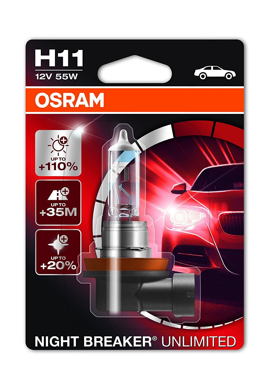 H11 Osram Night Breaker UNLIMITED - 1 stk.| Osram | Landberg.dk